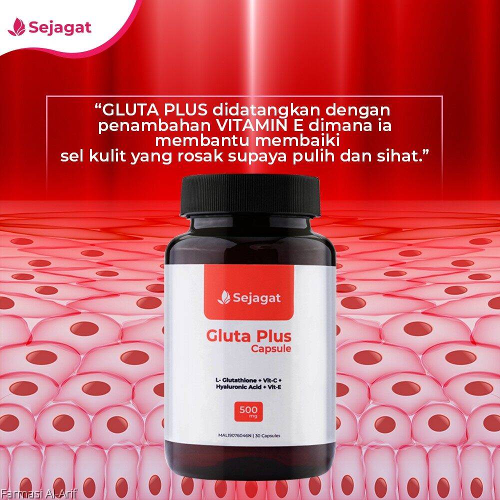 Sejagat Gluta Plus Capsule 30`s (SKIN HEALTH) HALAL & LULUS KKM Sejagat Gluta Plus Capsule 30`s (SKIN HEALTH) HALAL & LULUS KKM